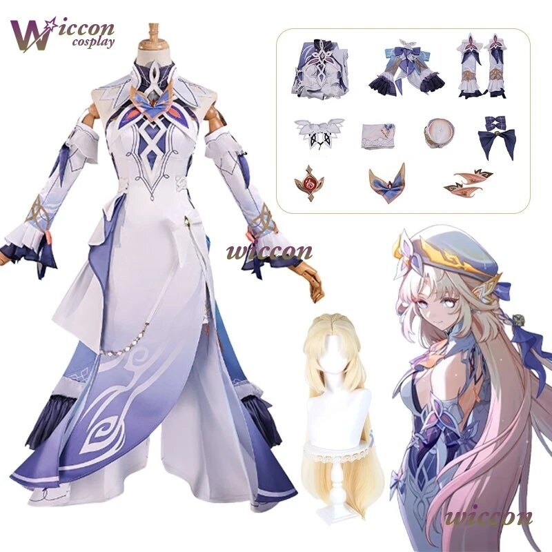Косплей костюм Николь Рейн Genshin Impact S, suit wig