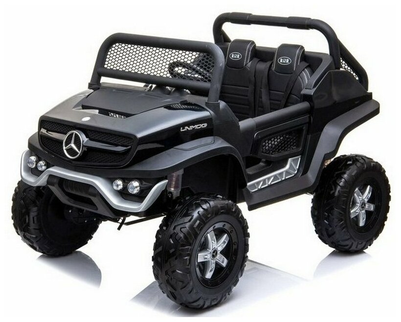 RiverToys Багги Mercedes-Benz Unimog Concept P555BP 4WD, черный глянец