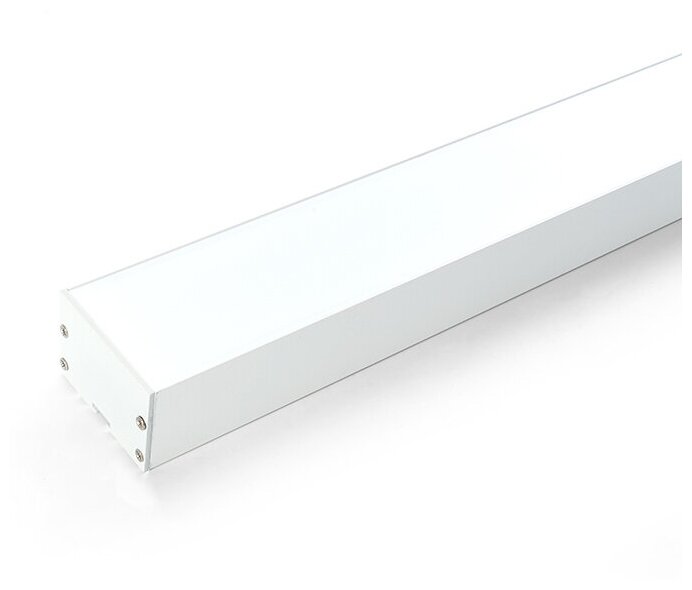 Профиль алюминиевый накладной "Линии света", белый, CAB257