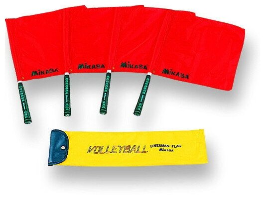 Флаги судейские для волейбола MIKASABA-17, комплект из 4 шт.