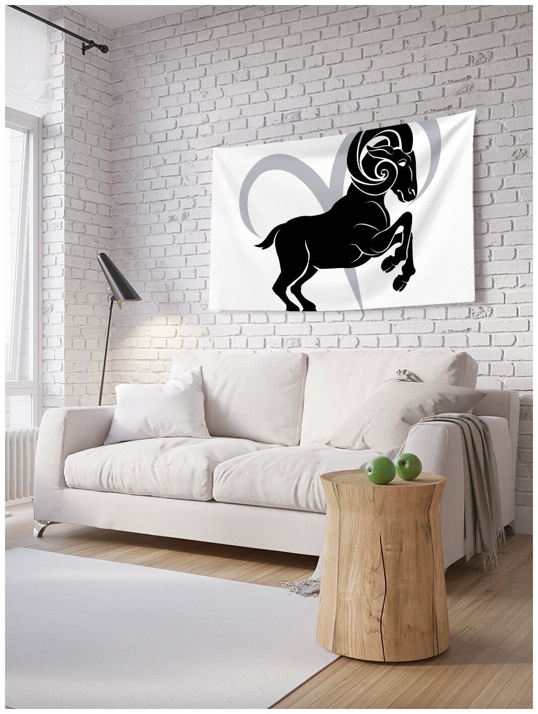 Горизонтальное фотопанно JoyArty на стену "Овен моно", 100x150 см