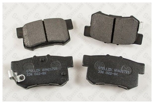Колодки тормозные дисковые задние для HONDA ACCORD, CIVIC, INTEGRA, PRELUDE / Stellox 336 022-SX
