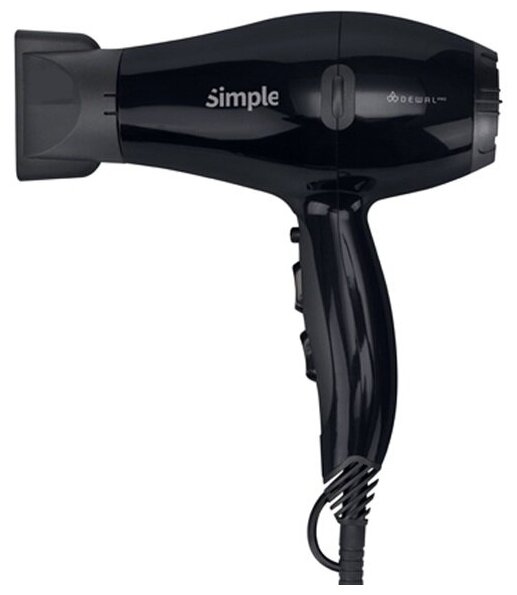 Фен DEWAL Pro 03-104 Simple, черный