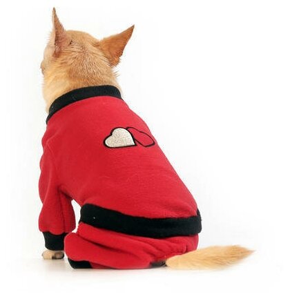 Комбинезон для собак "Ассорти" из флиса с аппликацией