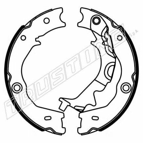 Комплект колодкок стояночного тормоза Trusting 049173 для Kia Carnival II, III