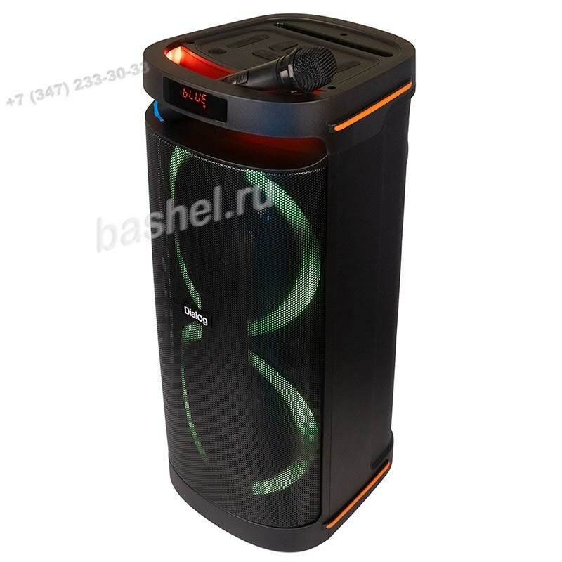 Колонка напольная Dialog Oscar AO-300, 1.0, 80WRMS, Караоке с беспр. микр, BT+FM+USB+SD+LED