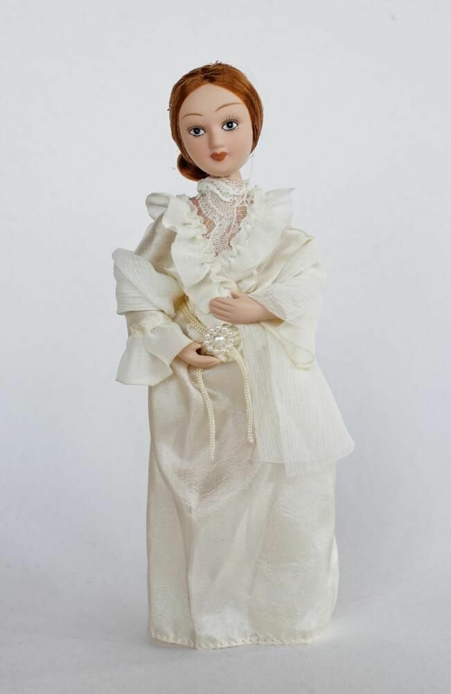 Кукла коллекционная в городском свадебном костюме Санкт-Петербургской губернии