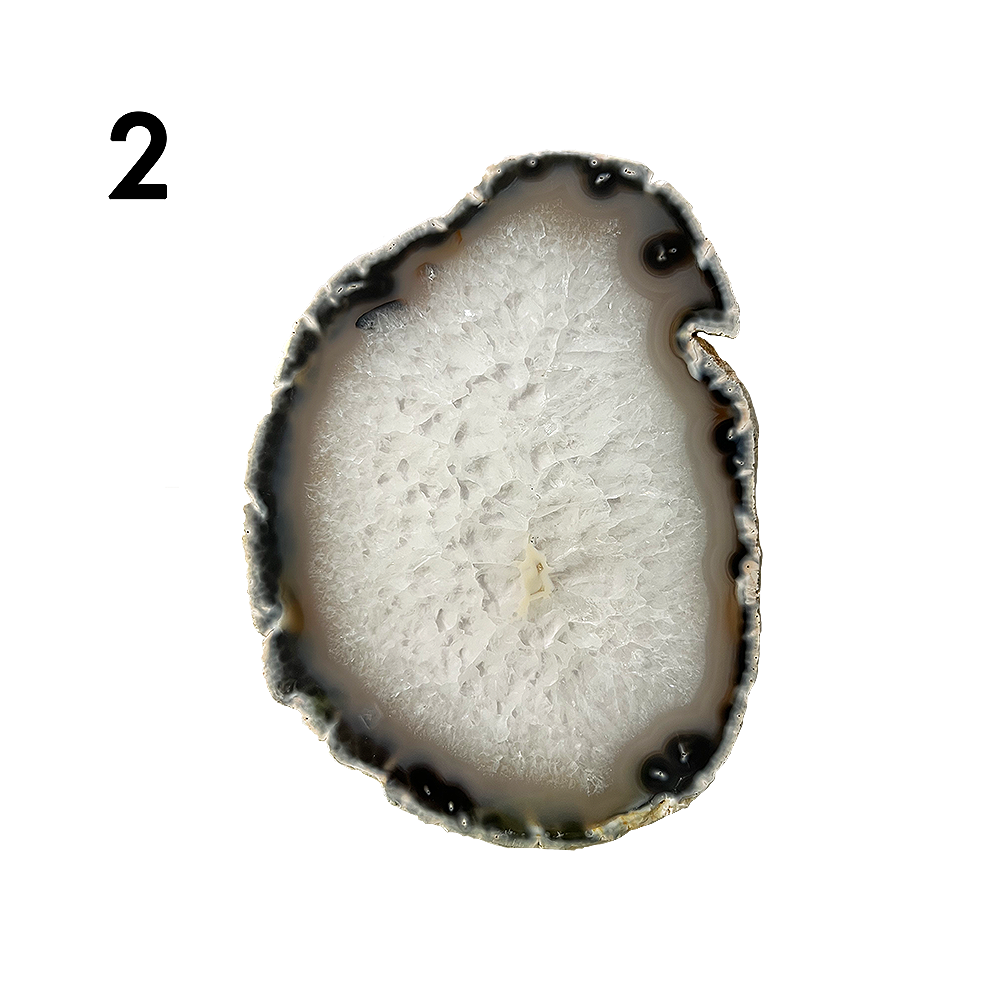 Velichenko Срез агата с натуральной каймой, 13х17,5 см