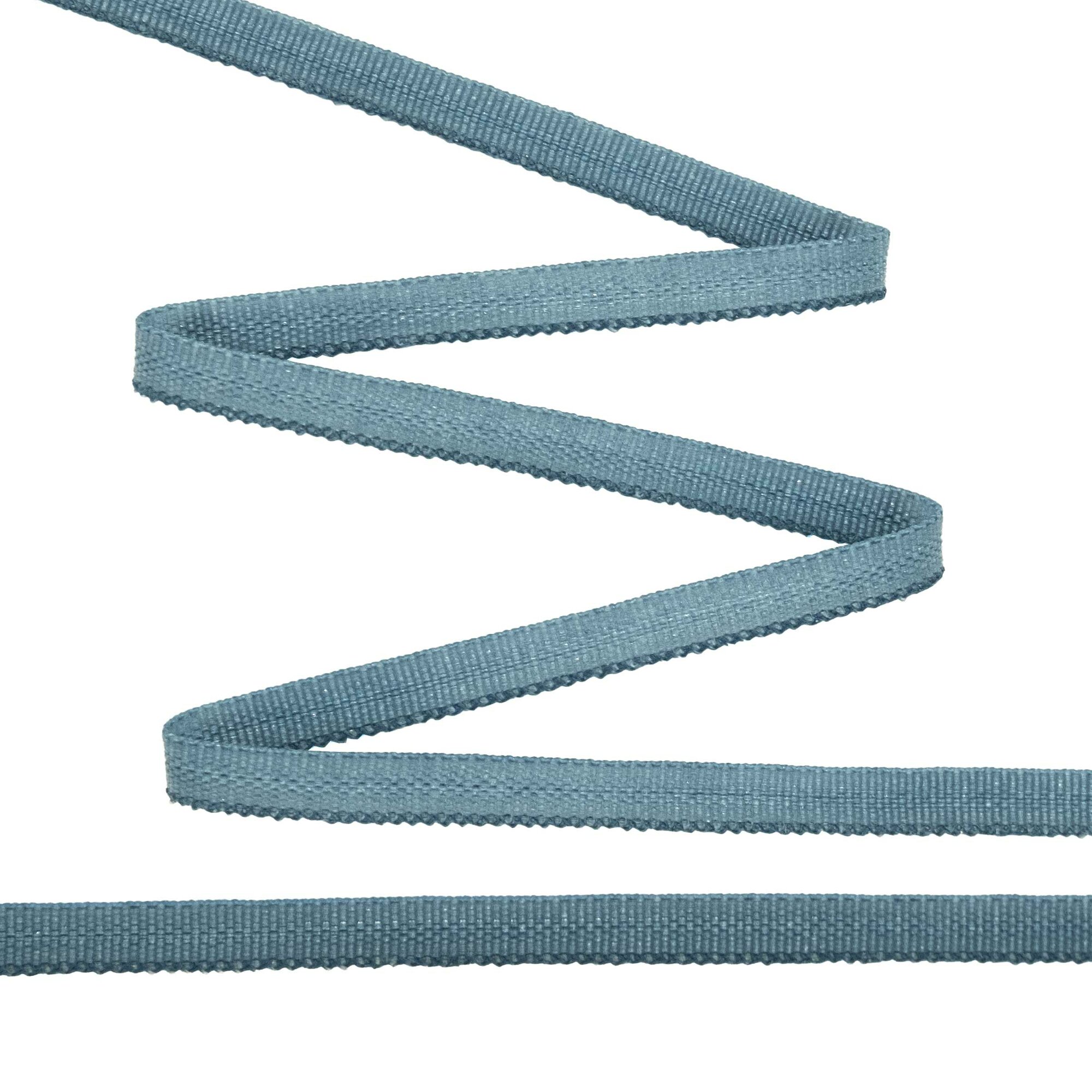 Резинка для шитья отделочная, лента эластичная 4мм*40м (грязно-синий), Айрис