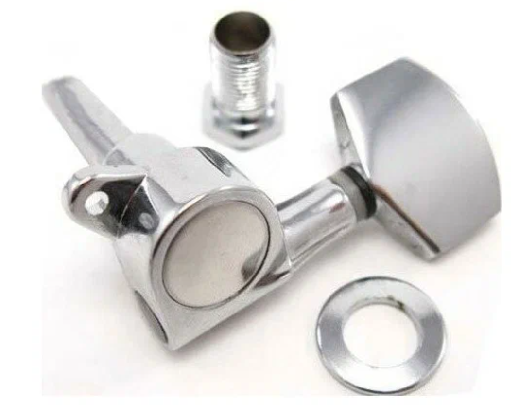 AS-016L Левый одиночный колок, хром, маленький бутон, литой корпус, Alice