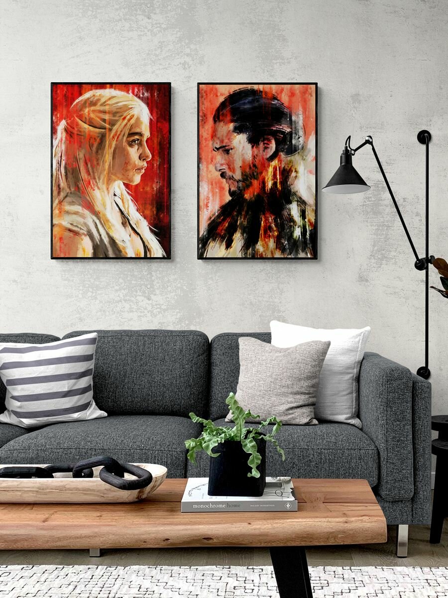 Набор из двух постеров Игра Престолов. Дейенерис и Джон