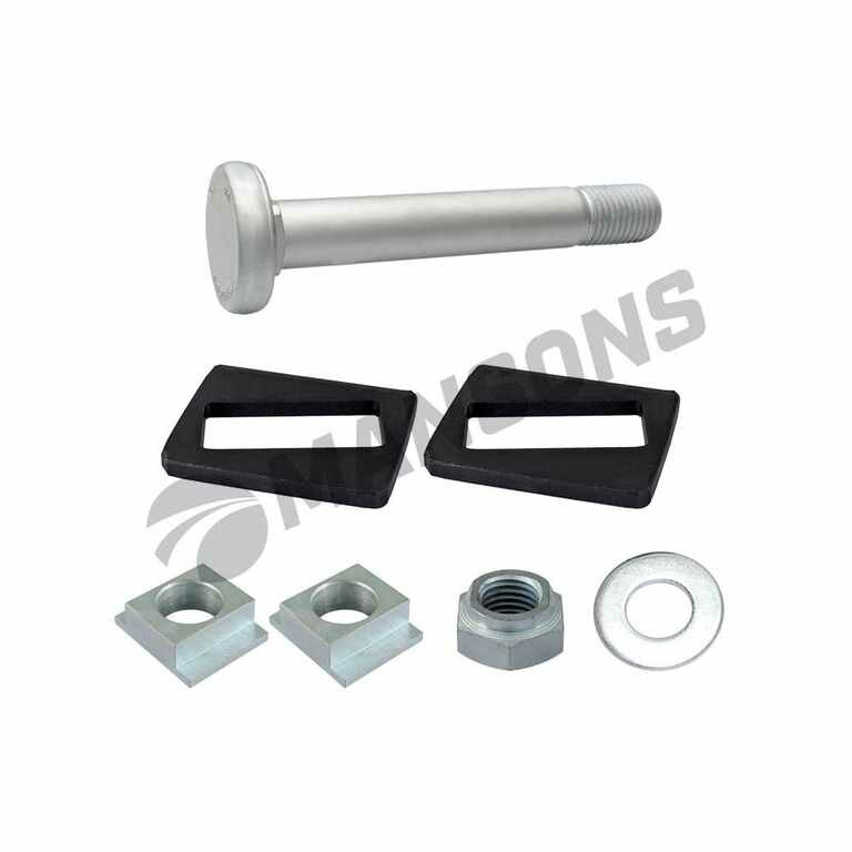Ремкомплект BPW пальца крепления полурессоры полуприцепа (палец, пластины, шайба, гайка), 300.252, MANSONS