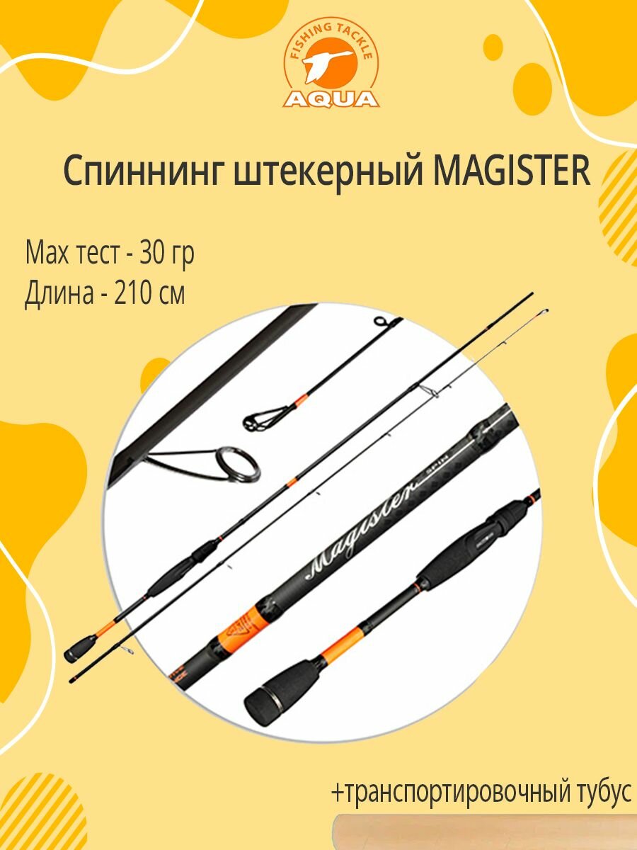 Спиннинг штекерный AQUA MAGISTER 2.10m, 05-30g