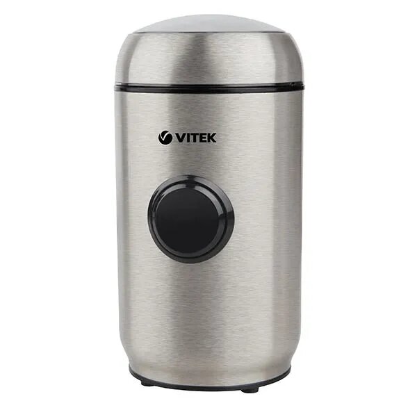 Кофемолка Vitek VT-7123 ST серебристый, ротационный нож, 150Вт