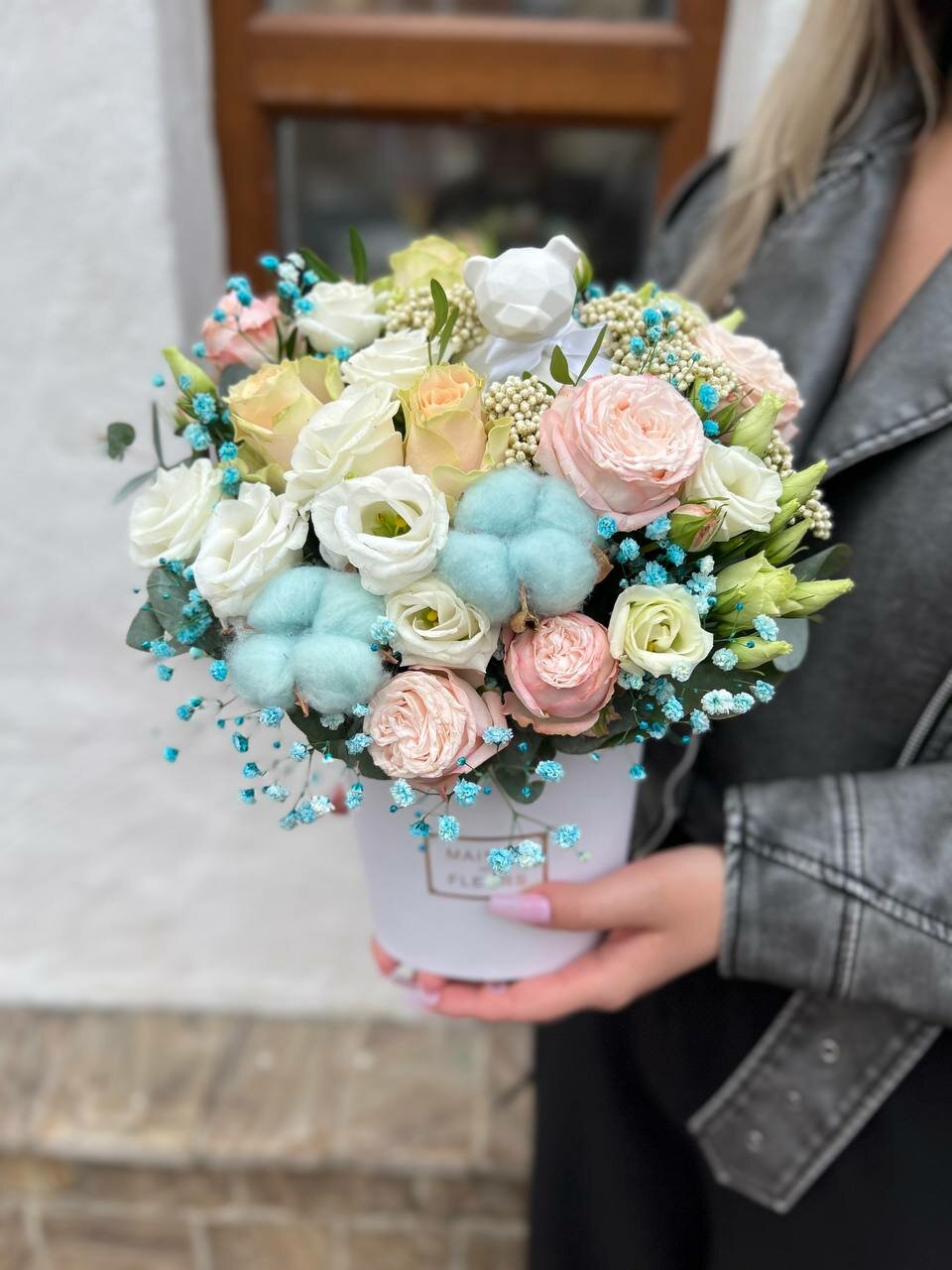 Цветочная композиция Мишка на севере