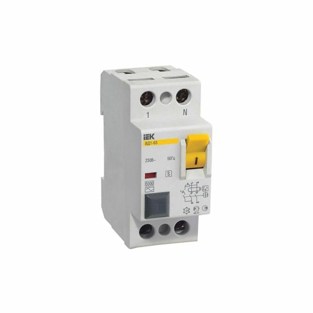УЗО ВД1-63 2Р100А 30мА ИЭК IEK KARAT