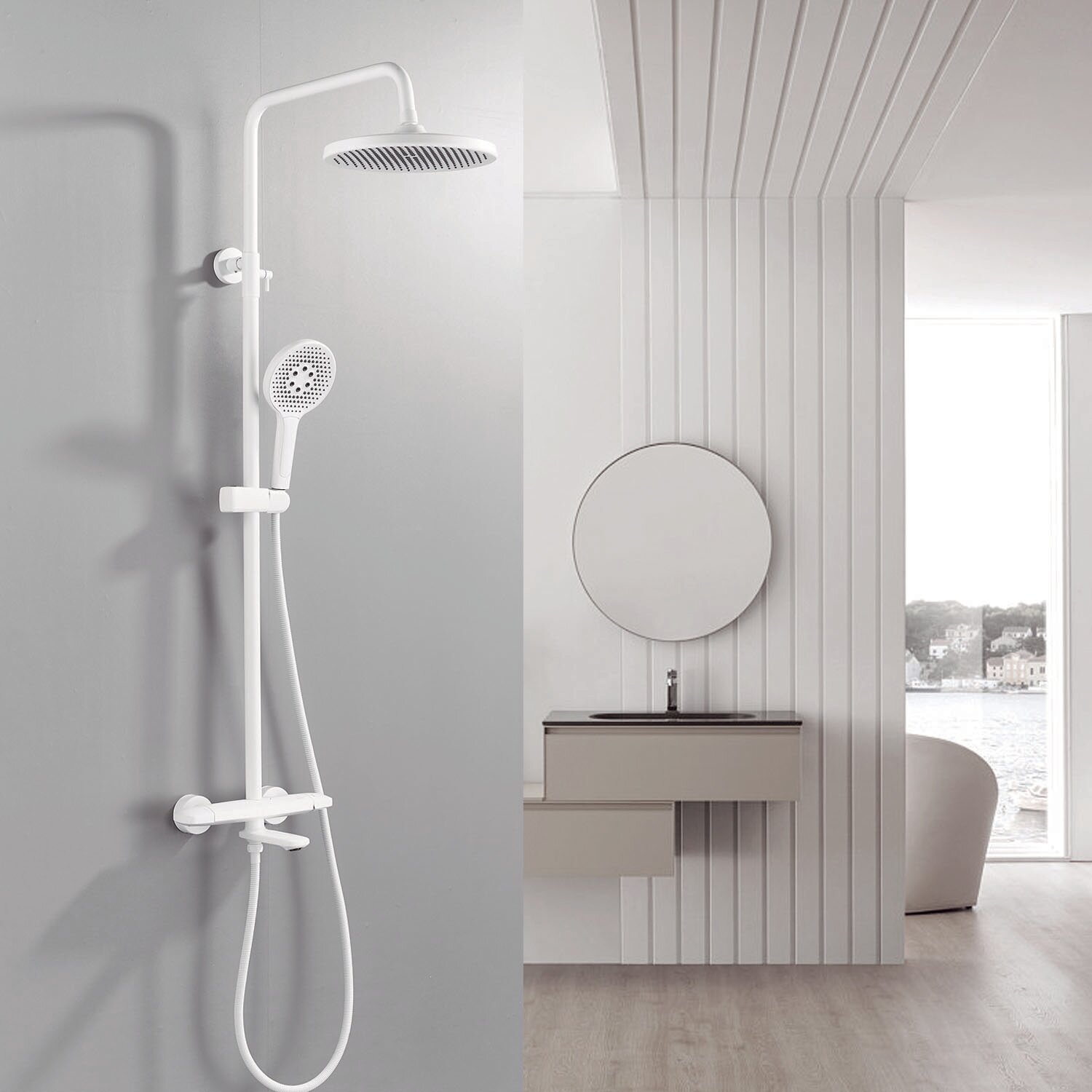 Душевая система с термостатом Rose R3936C