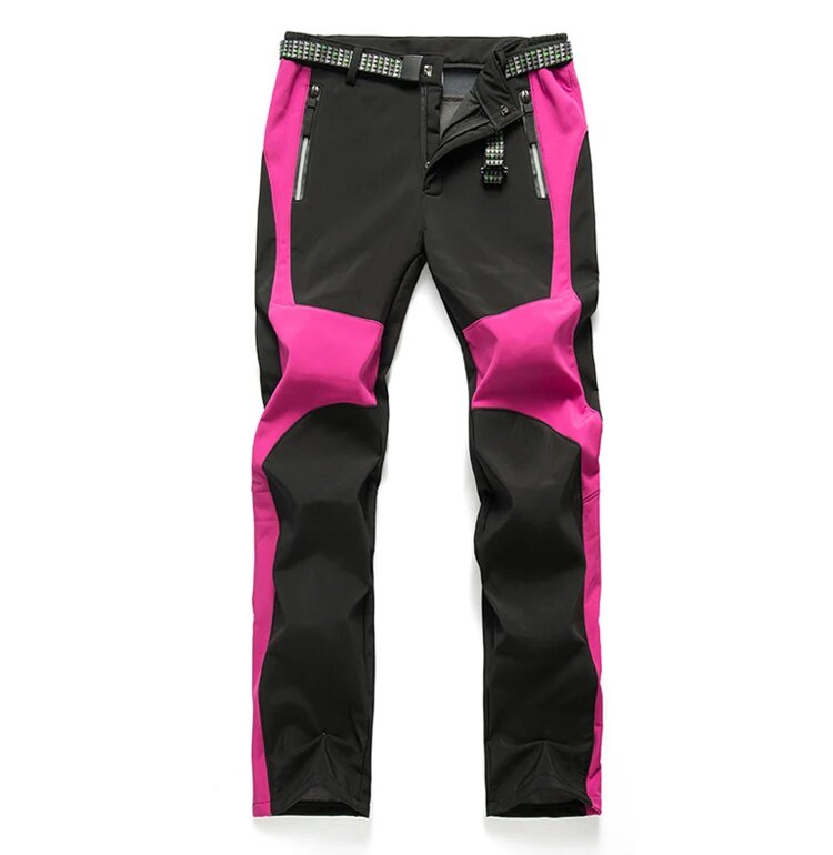 TRVLWEGO зимние флисовые trekking брюки Розовый, XL, women rosy black