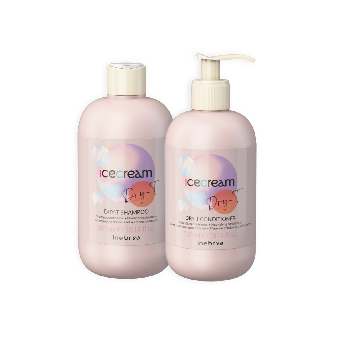 Набор для питания сухих и пористых волос (шампунь и кондиционер) Inebrya Dry-T, 300 мл + 300 мл