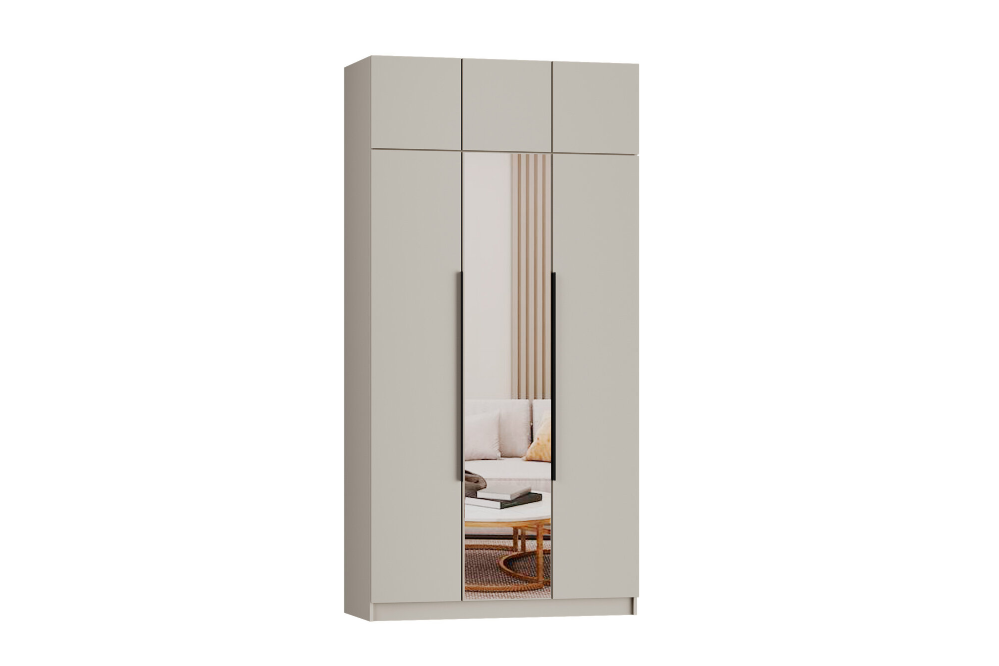 Шкаф Гюнтер 3 1200-520-2300 наполнение платье/белье цвет кашемир