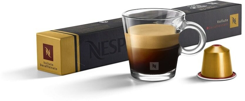 Кофе Капсулы Nespresso Original Volluto Decaffienato 10 капсул 1 упаковка