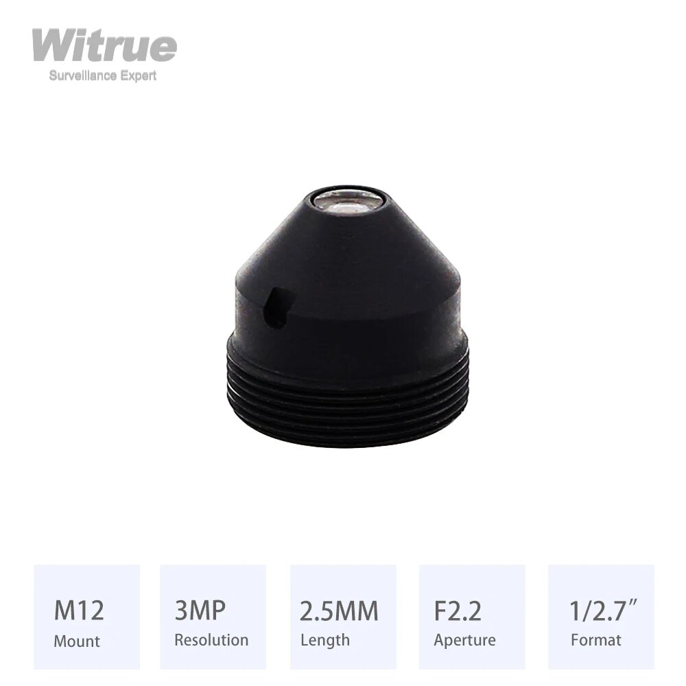 Объектив Witrue WI-M12-3MP-2.5MM Lens 650nm filter