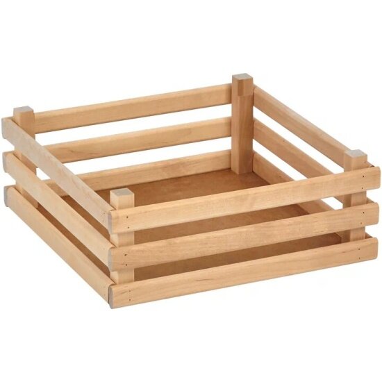Ящик деревянный для хранения Polini Home Boxy 32х32х12 см Натуральный