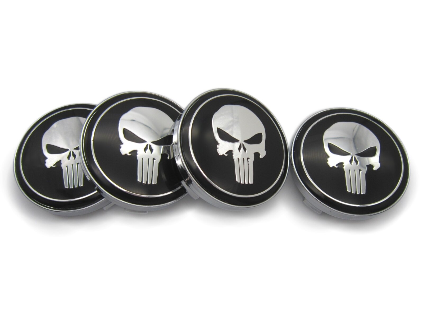 Колпачки, заглушки на литые диски Каратель 60/56 мм, комплект 4 шт.