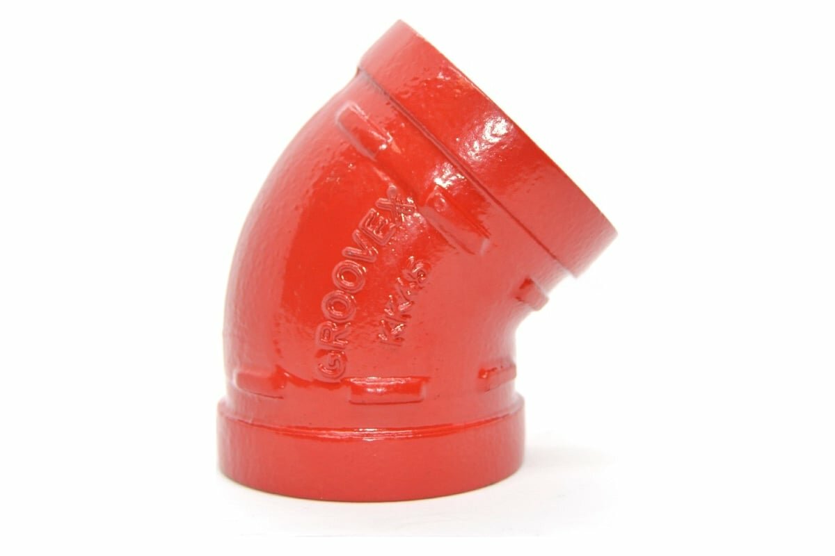 GROOVEX колено 45 - 3" 89мм KK4589