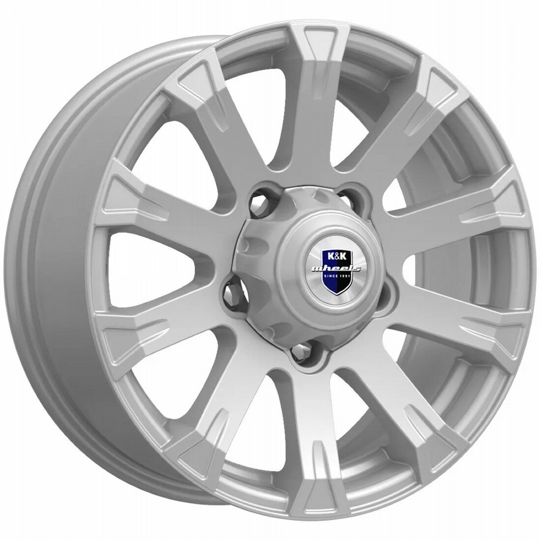 Колесный диск КиК Байкал (КС601) 7x16 5x139,7 ET35 98,1 Сильвер