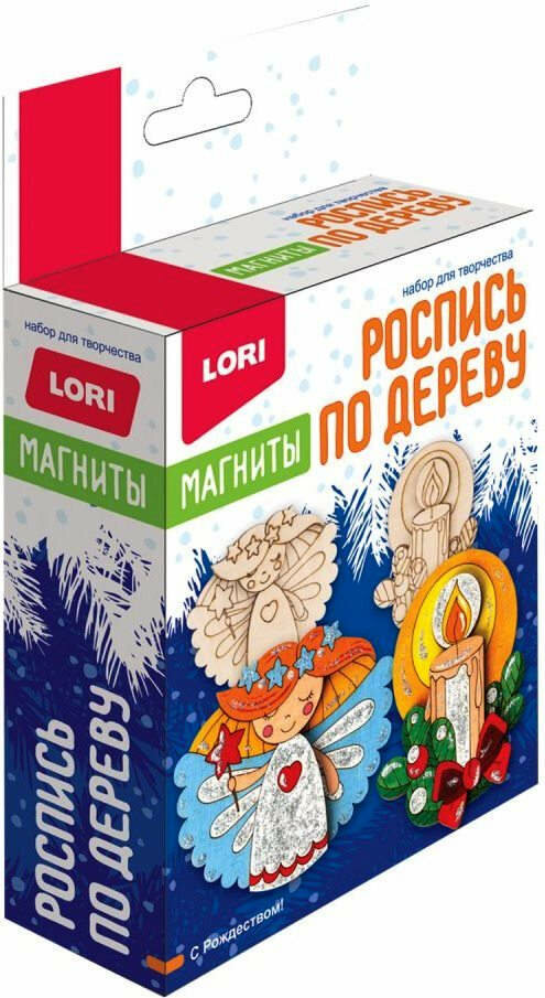 Роспись по дереву. Магниты "С Рождеством!"