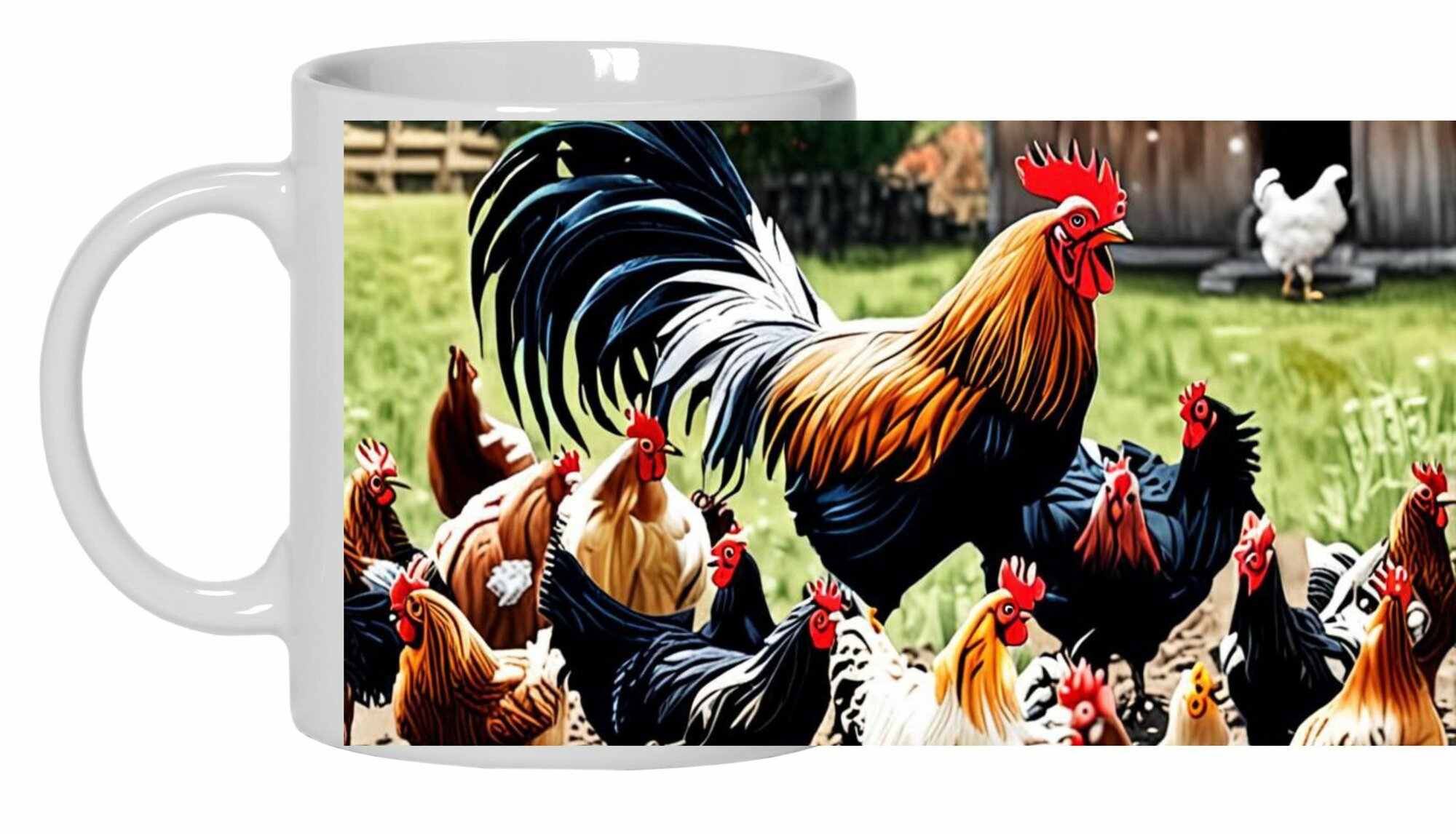 Кружка Новый год "Петух" №1