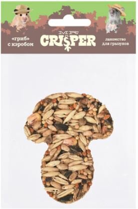 MR.Crisper Лакомство для грызунов "Грибок" с кэробом, 40г 0.04 кг