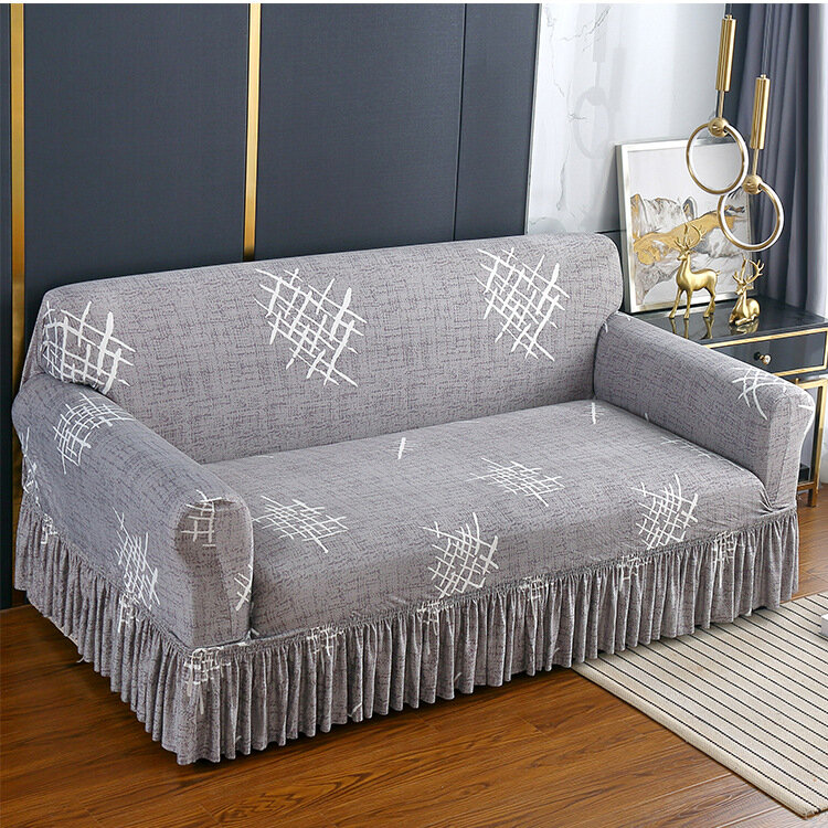 Вязаный печатный чехол для дивана, полный чехол для дивана, универсальный чехол для дивана на все сезоны, оптовая продажа