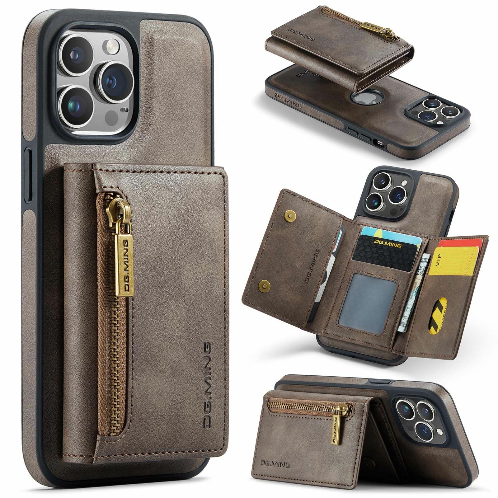 Подходит для Apple iPhone 12 Pro Магнитные пряжки, кронштейны, сейсмостойкие, RFID - замки, новинки, Многофункциональная визитница.