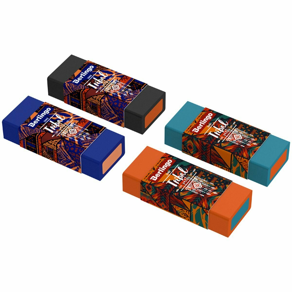 Ластик Berlingo Tribe, прямоугольный, 50x20x11мм (BLc_00S06), 24шт.