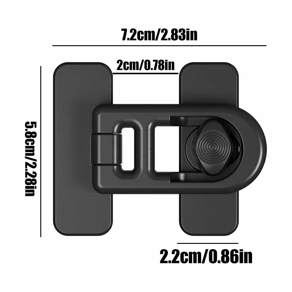 Детский замок для холодильника 2 шт. Black