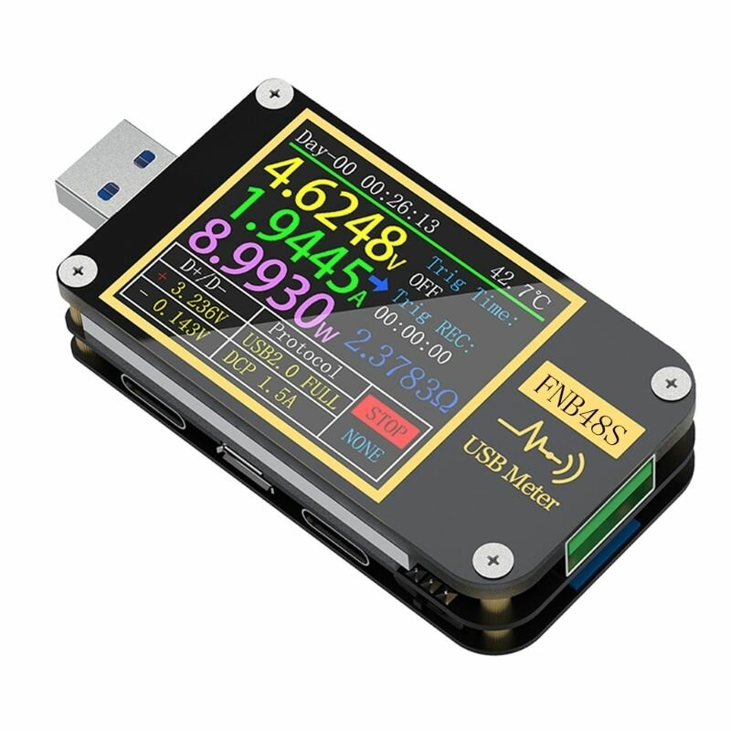 USB-тестер, вольтметр FNB48S PD, вольтметр 3.0 и мультиметр тока, быстрая зарядка