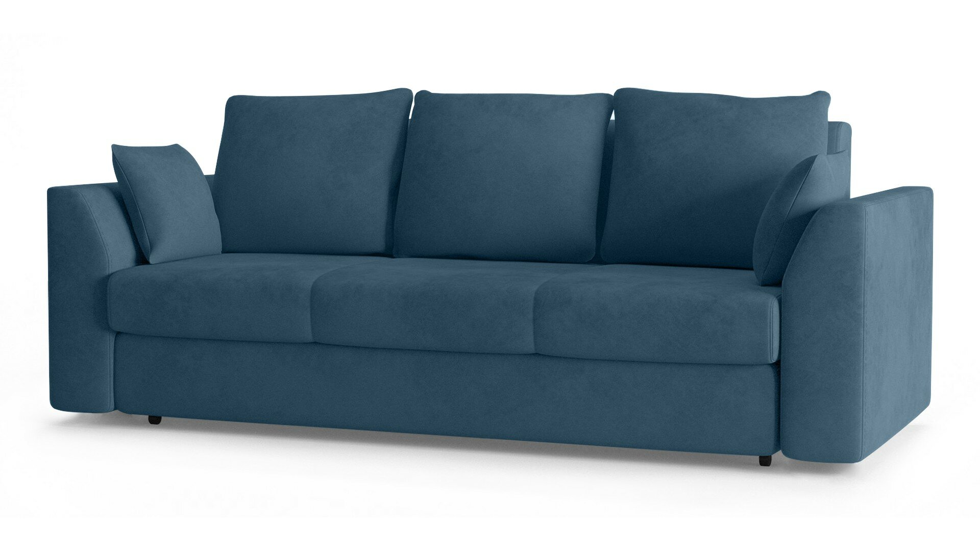 Диван Белфест Лайт Vivaldi 13 NEW 240x94x80 см, синий Велюр, еврокнижка Дом мебели для вас