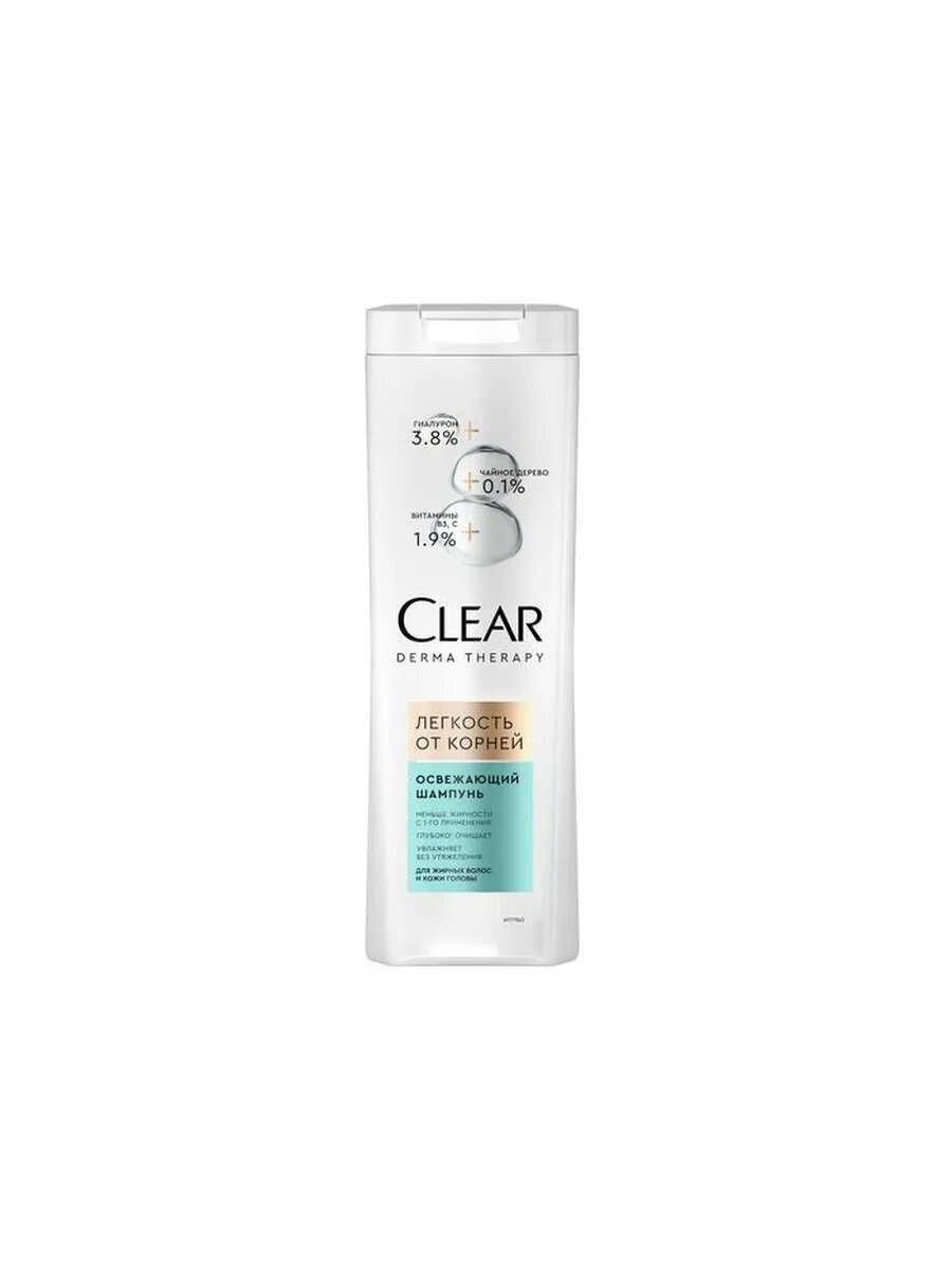 Шампунь Clear Derma 380мл Легкость от корней