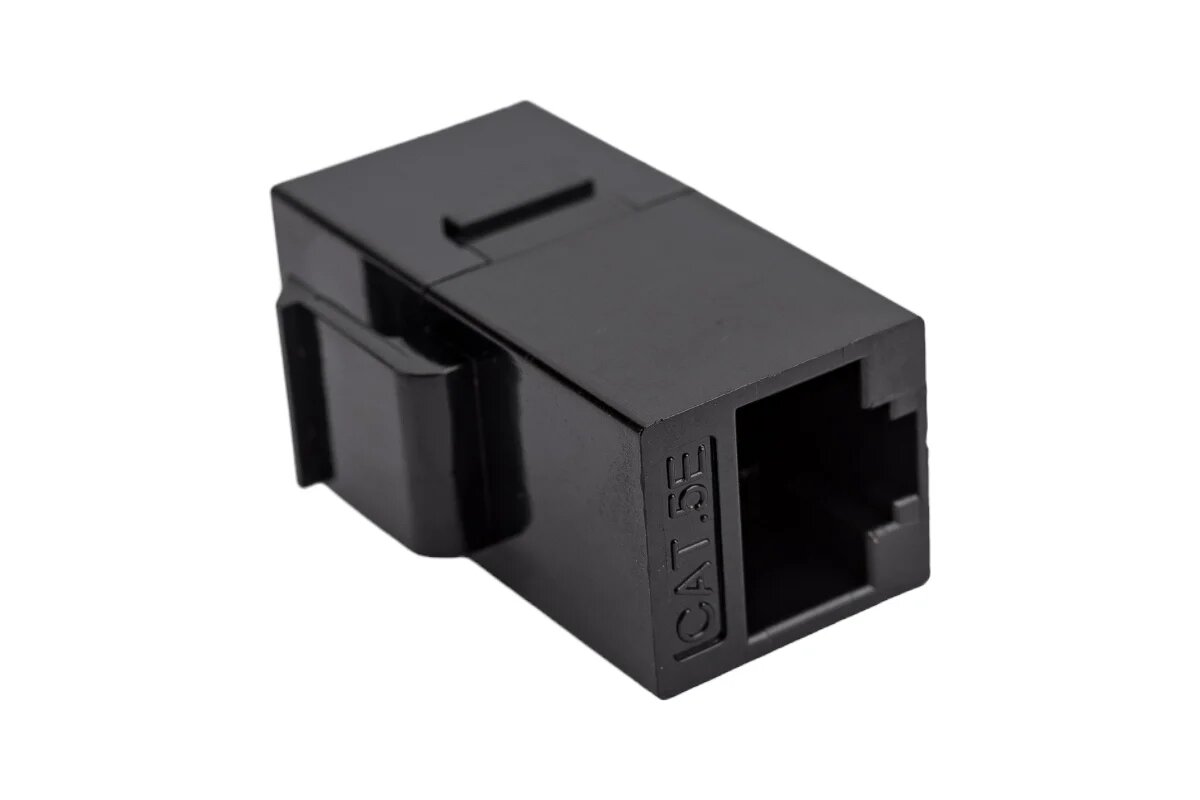 Cabeus проходной неэкранированный адаптер Keystone RJ45-RJ45 8p8c Cat5e CA-KJ-8p8c-C5e