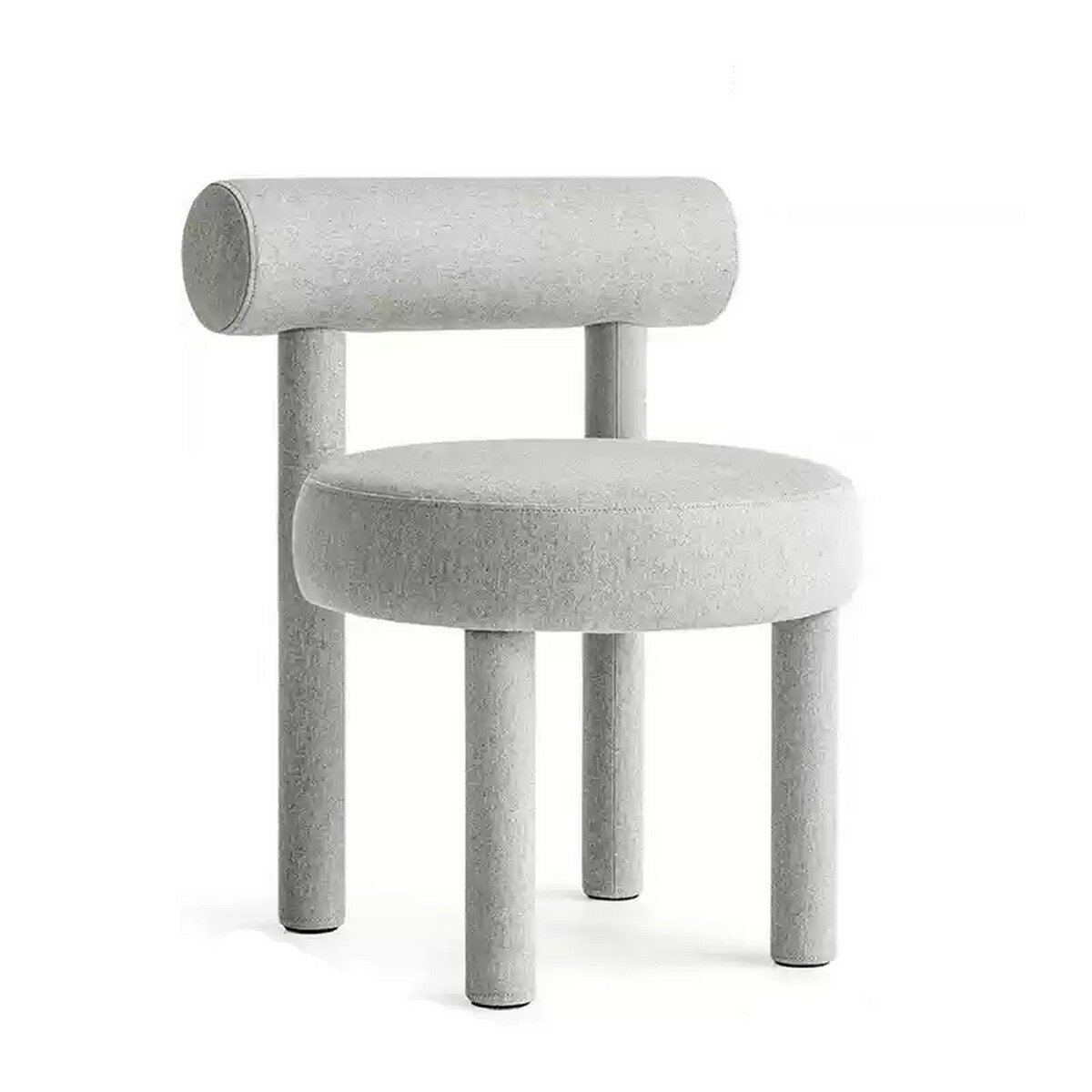 Стул дизайнерский в стиле Modern Chair (светло - серый лен)