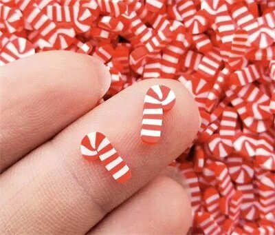 Полимерная глина 10г для декорирования Красный, 12red crutch