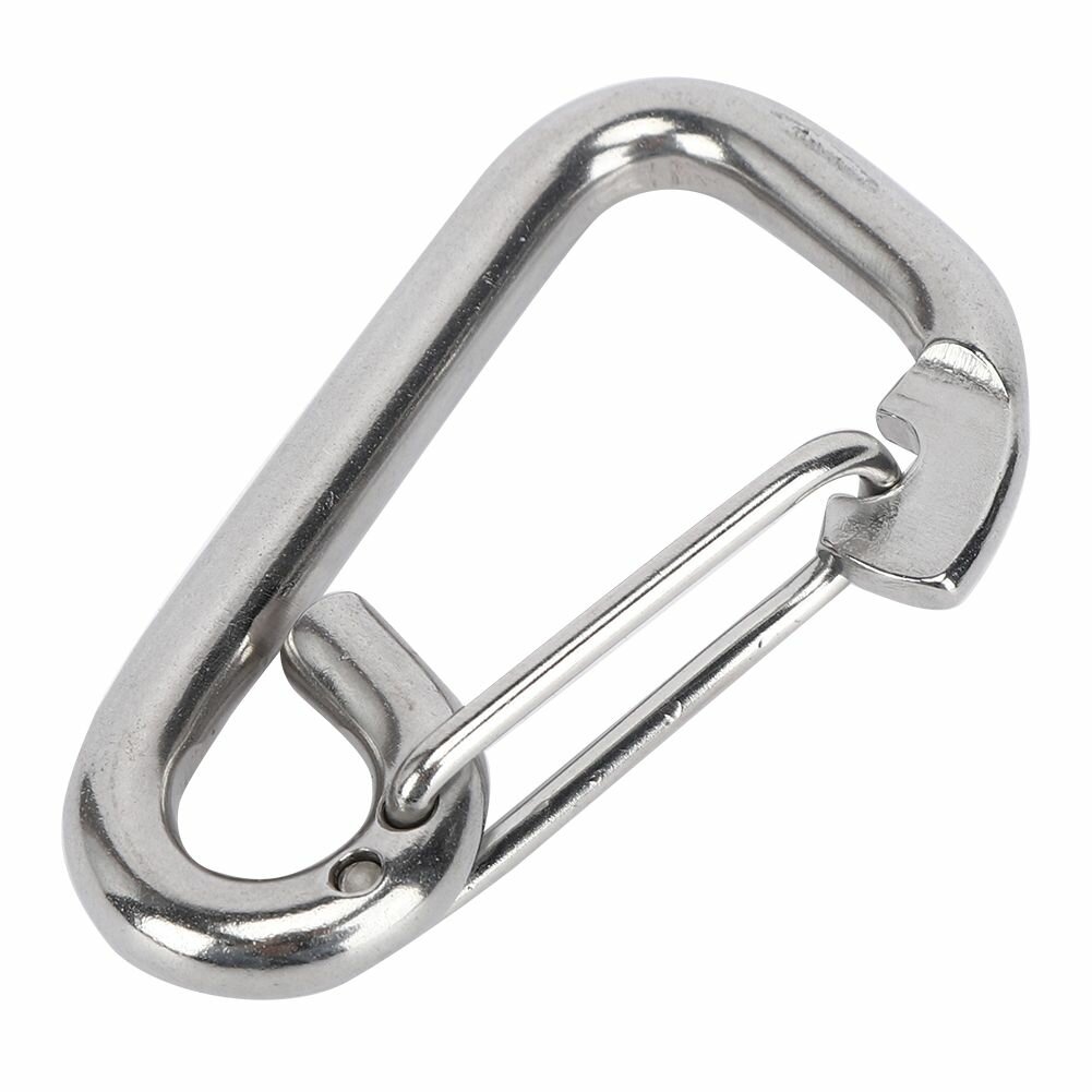 Карабин с пружинным карабином для ворот, быстродействующий замок, защитная пряжка, фиксирующаяся для парашютного спорта, нержавеющая сталь 304, M10