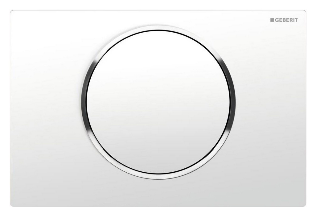 Смывная клавиша Geberit Sigma 10 115.758. KJ.5 белый / хром