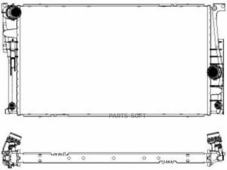 SAKURA 30118511 Радиатор сист. охл. Sakura 3011-8511 BMW 1 (F20) 1 (F21) 2 Кабриолет (F23) 2 купе (F22 F87) 3 ()