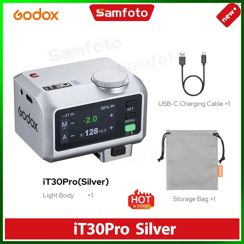 Godox iT30Pro iT30 Pro C/N/S/F/O 2,8 "карманная вспышка с сенсорным экраном TTL с автоматическим воздействия 2,4G, беспроводная вспышка для камеры