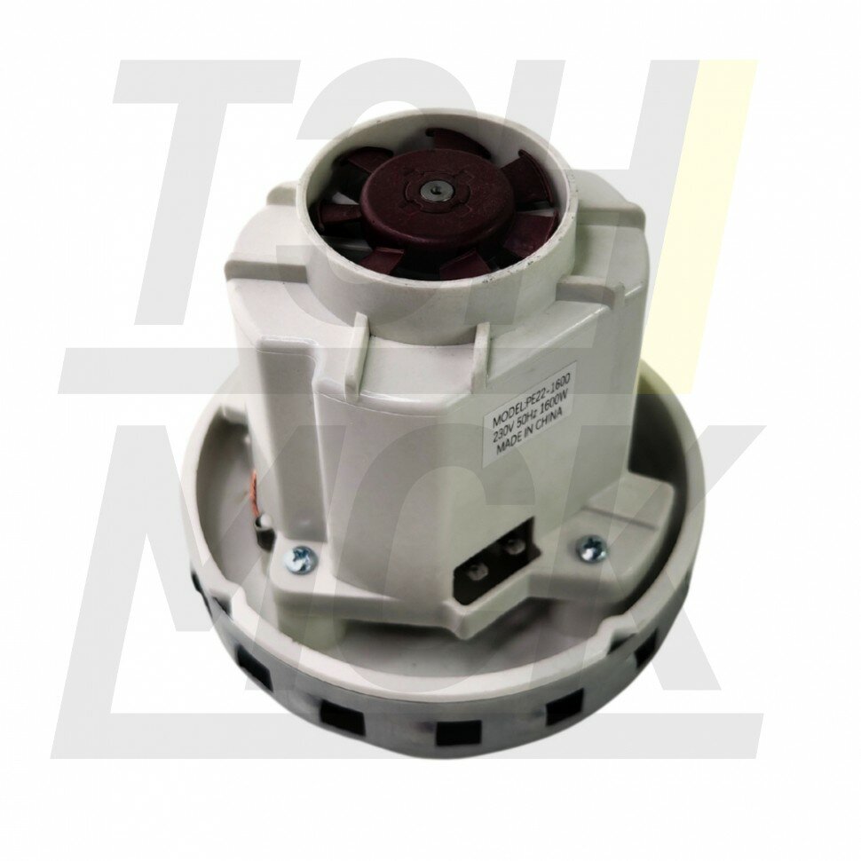 Двигатель для моющих пылесосов Bosch, Karcher, 1600W, D130мм, d95мм, H128мм, h42мм, клеммы вместе, 230V (VAC039UN), v1165