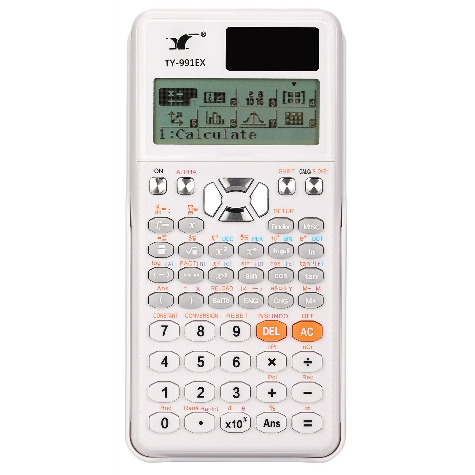 Математический калькулятор Scientific Calculators с 552 функцией HD -дисплей с двойным источником электроснабжения, идеально подходящим для школьного офиса для учителей колледжа, для ношения