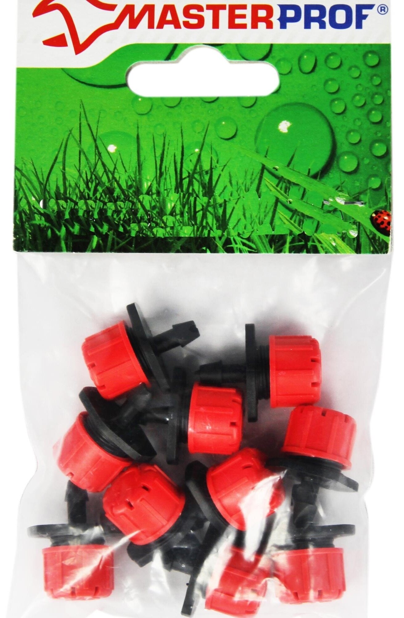 Капельница для капельного полива Masterprof / Мастерпроф с регулировкой вылива, пластиковая, 0-70л в час, 10шт.